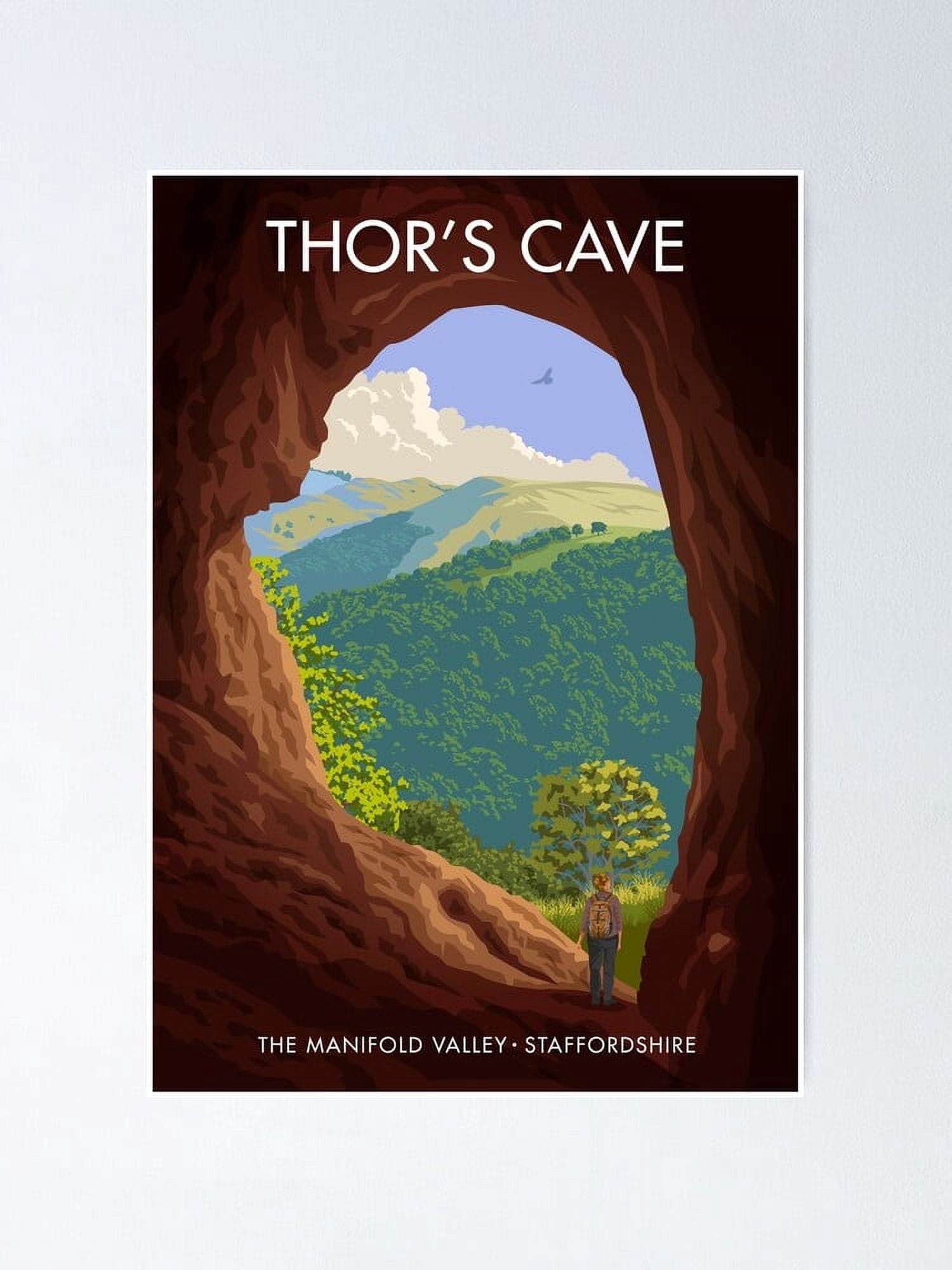 Aaroca new Thor's Cave, Staffordshire Unframed Classic Decoration for ...