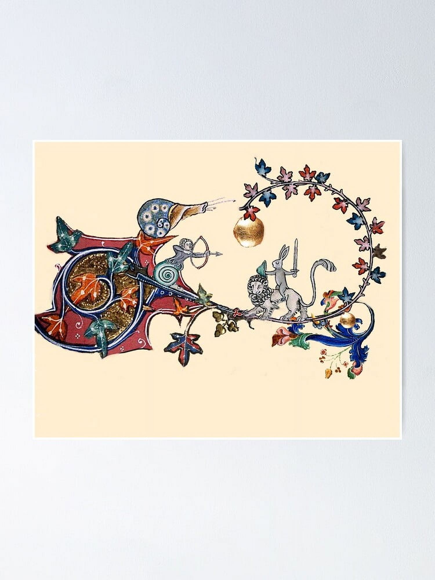 Aaroca new WEIRD MEDIEVAL BESTIARY WAR Between Snails and Killer Rabbit Riding Lion by Bulgan ...