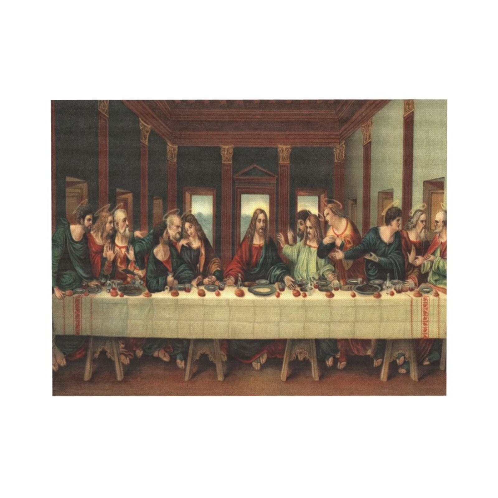 Aarocafa – The Last Supper Unframed Canvas Poster – Faith-Inspired ...
