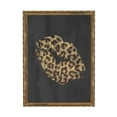 Aarocafa -Ornate Gold Frame Leopard Print Lip Canvas Art -Luxury Glam ...