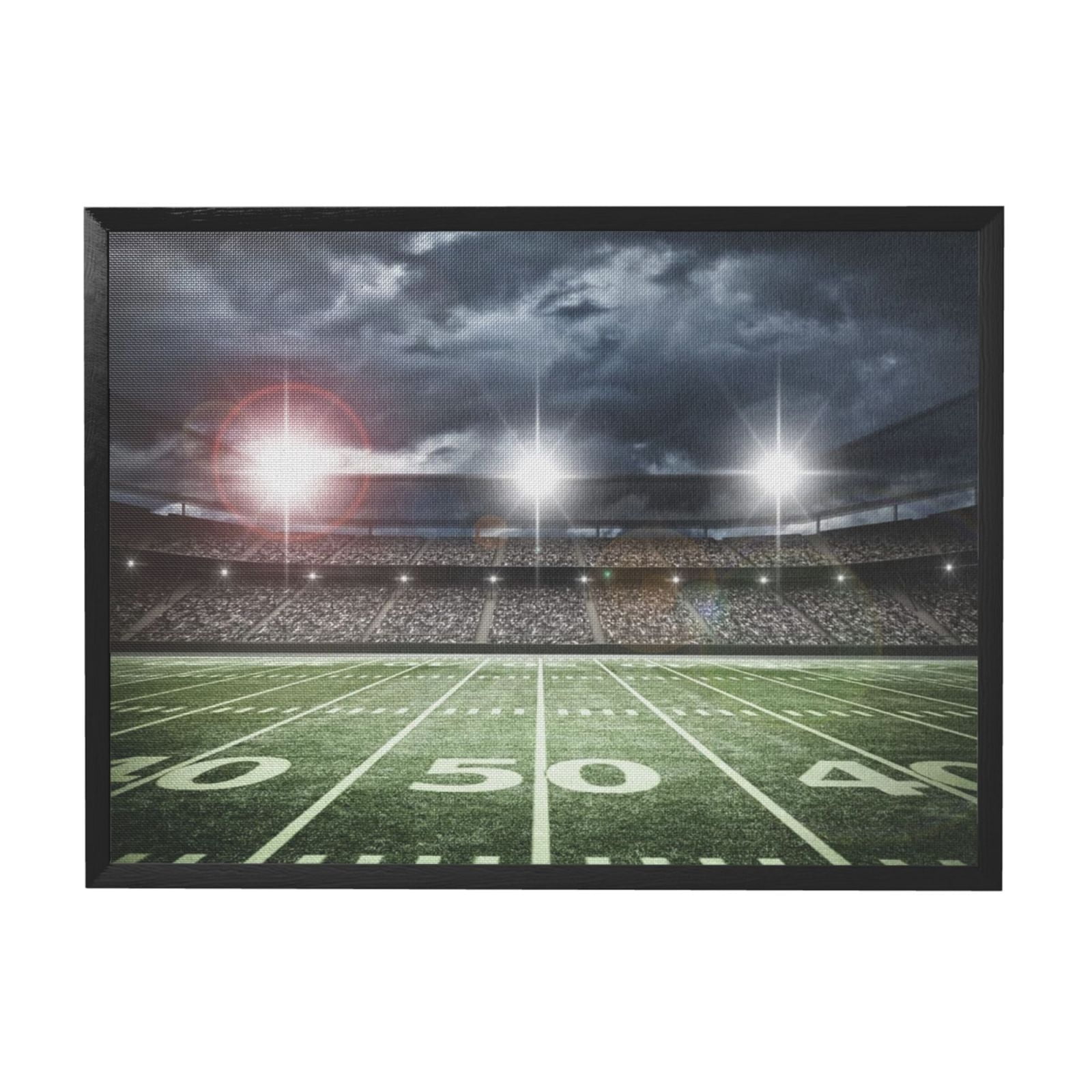 Aarocafa – Stadium Football Field Art (Black Plastic Frame) | Viral ...
