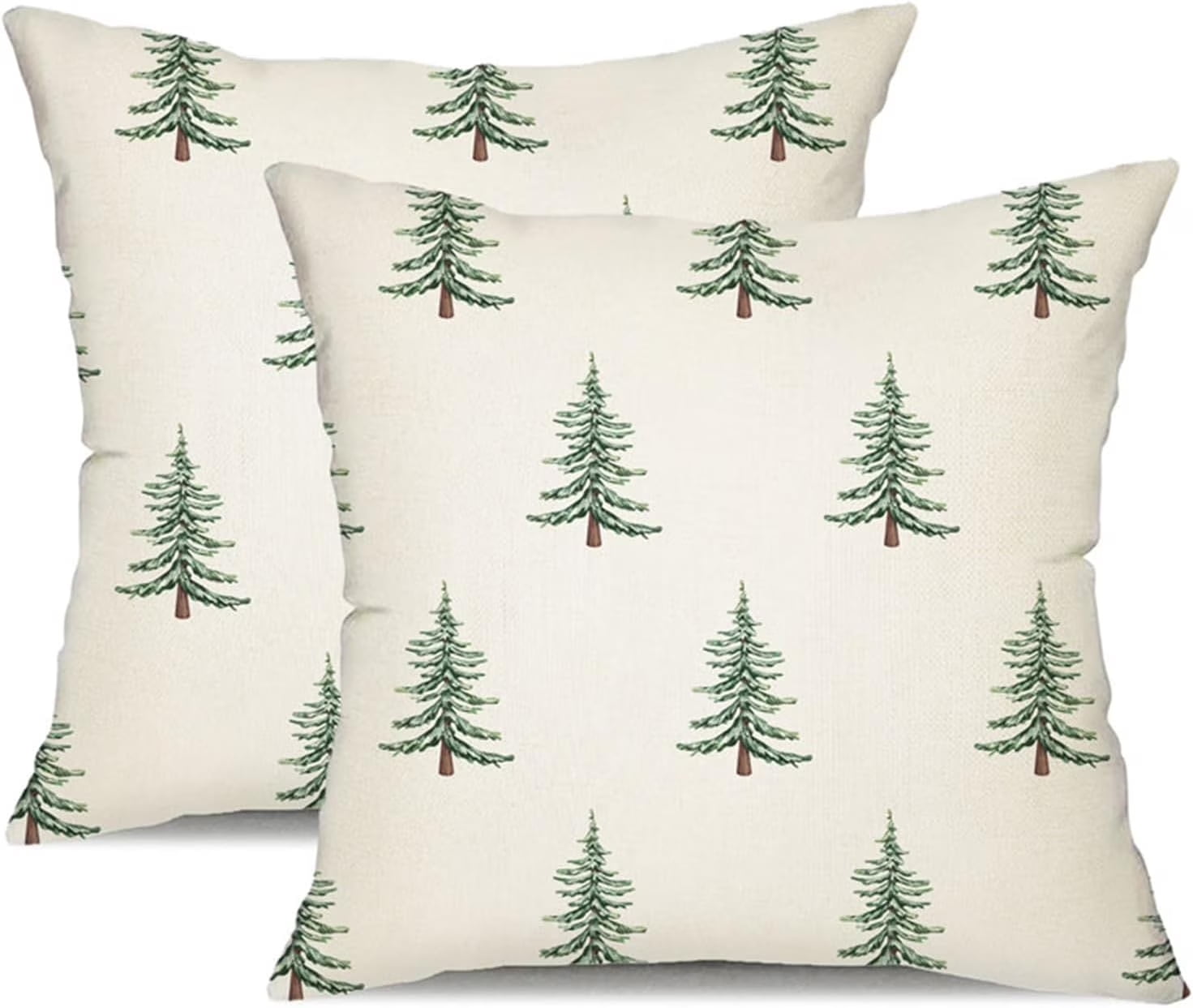 Aarocafa – Watercolor Pine Pillow Covers (2-Pack)|Farmhouse Core Cabin ...