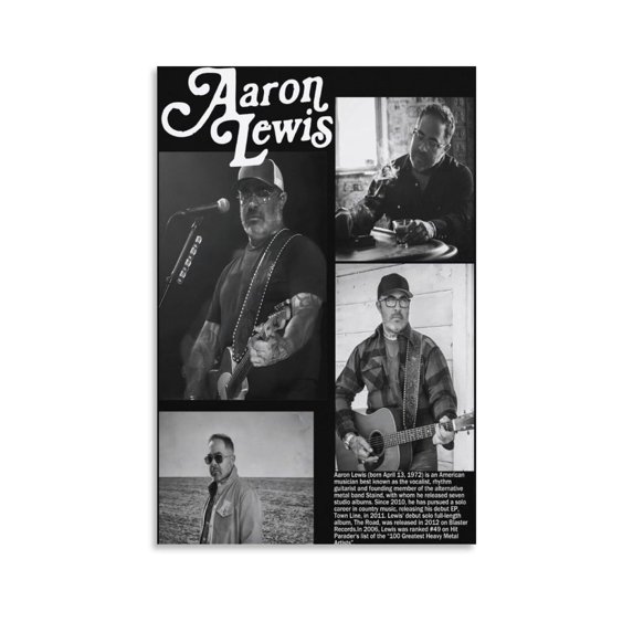 Aaron Country Music Lewis Poster Aesthetic Wall Decor Novelty Graphic ...