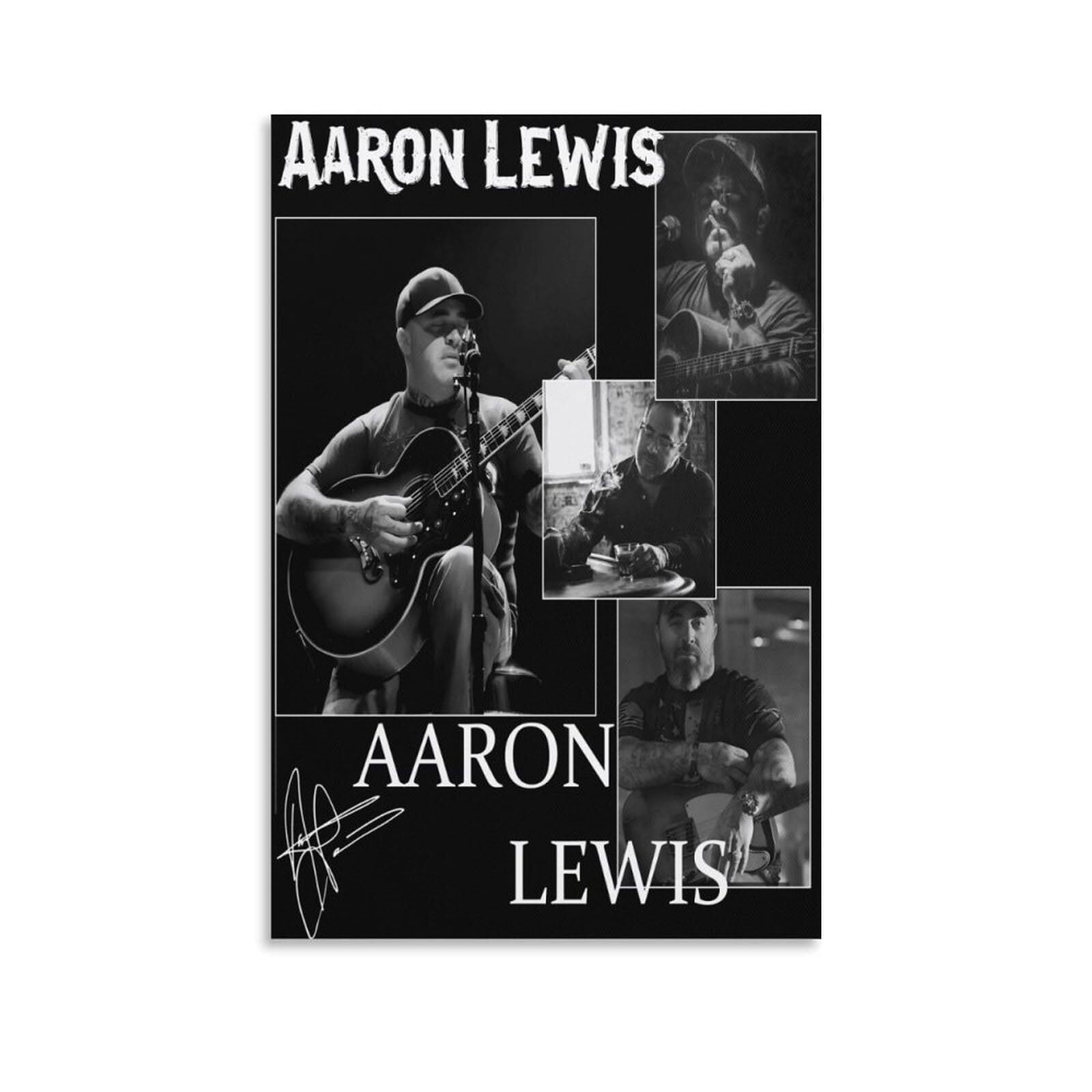 Aaron Country Music Lewis Posters Aesthetic Wall Decor Novelty Graphic ...