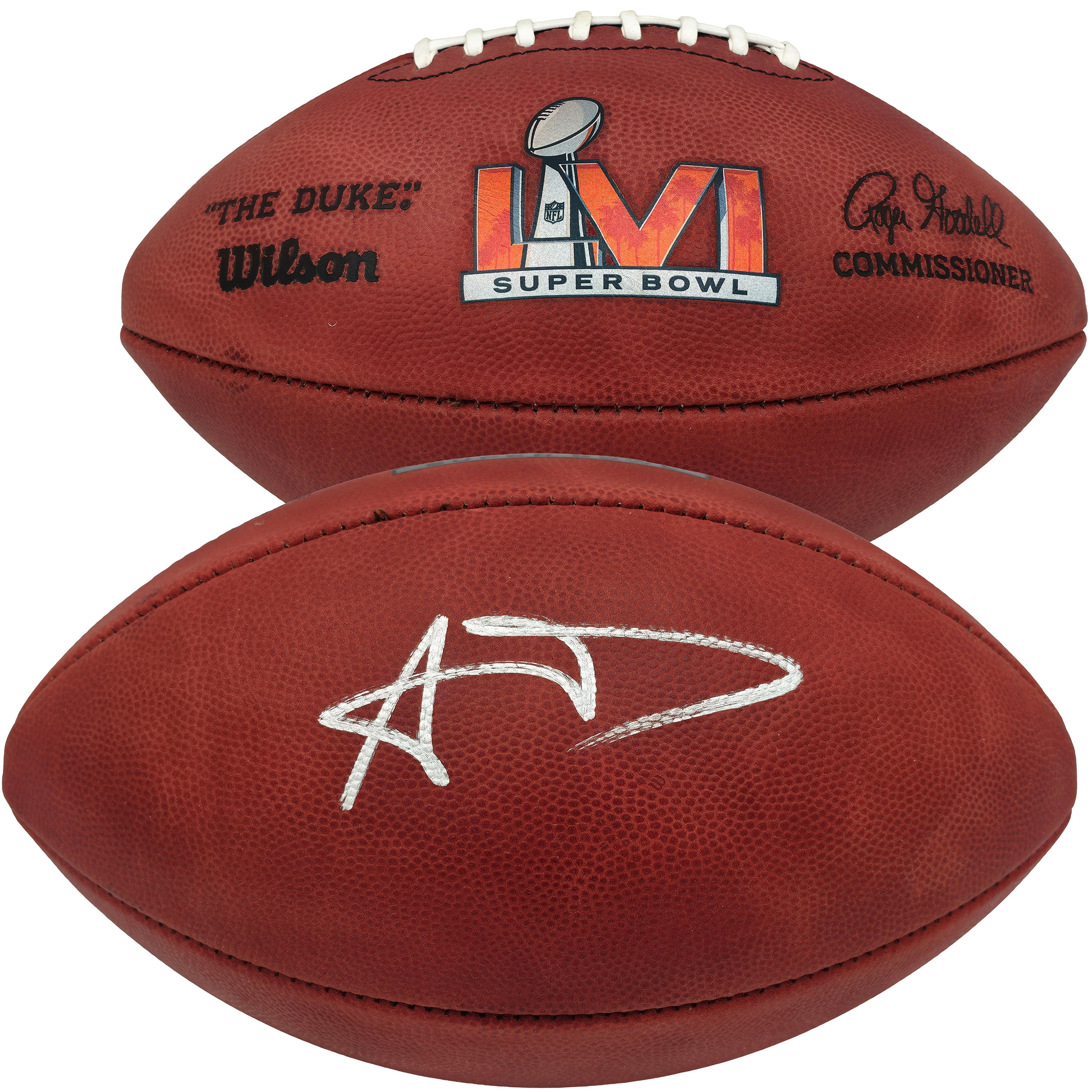 Aaron Donald Autographed Los Angeles Rams Official Super Bowl LVI Logo ...