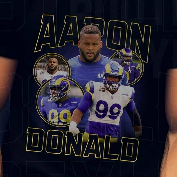 Aaron Donald Football Shirt for Men Women Vintage 90s Bootleg Style ...