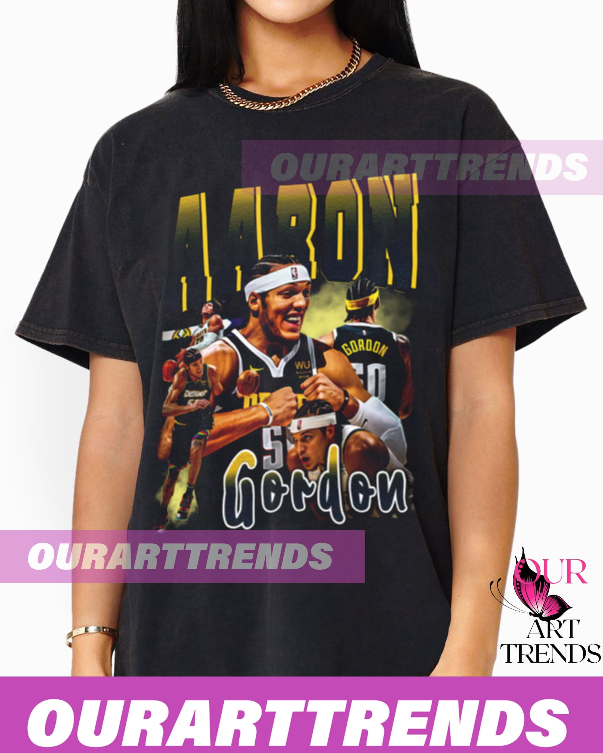 Aaron Gordon Shirt, Mile High Basketball Player Slam Dunk Bootleg ...