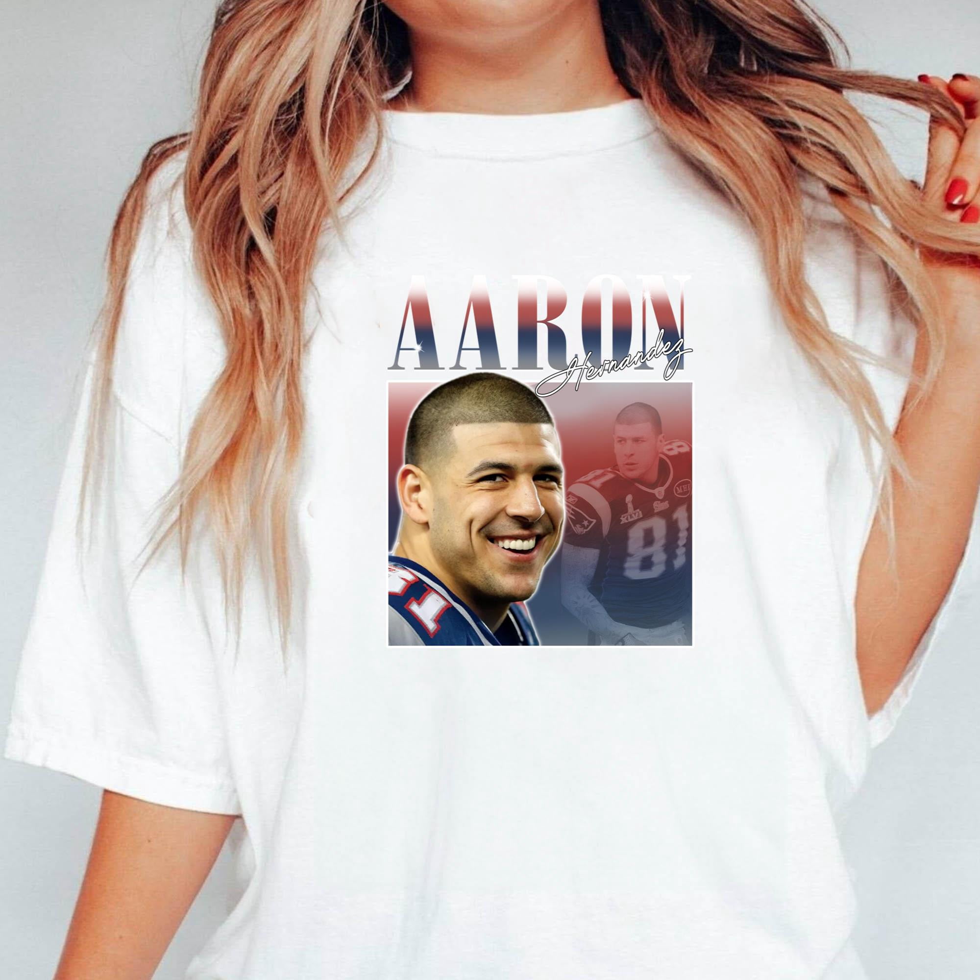Aaron Hernandez Vintage Retro Style Football Player Fan Tribute Unisex ...