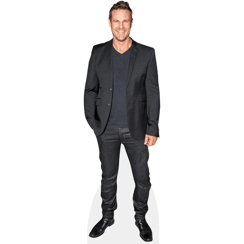 Aaron Jeffery (Black Suit) Life Size Cutout. Standee. - Walmart.com