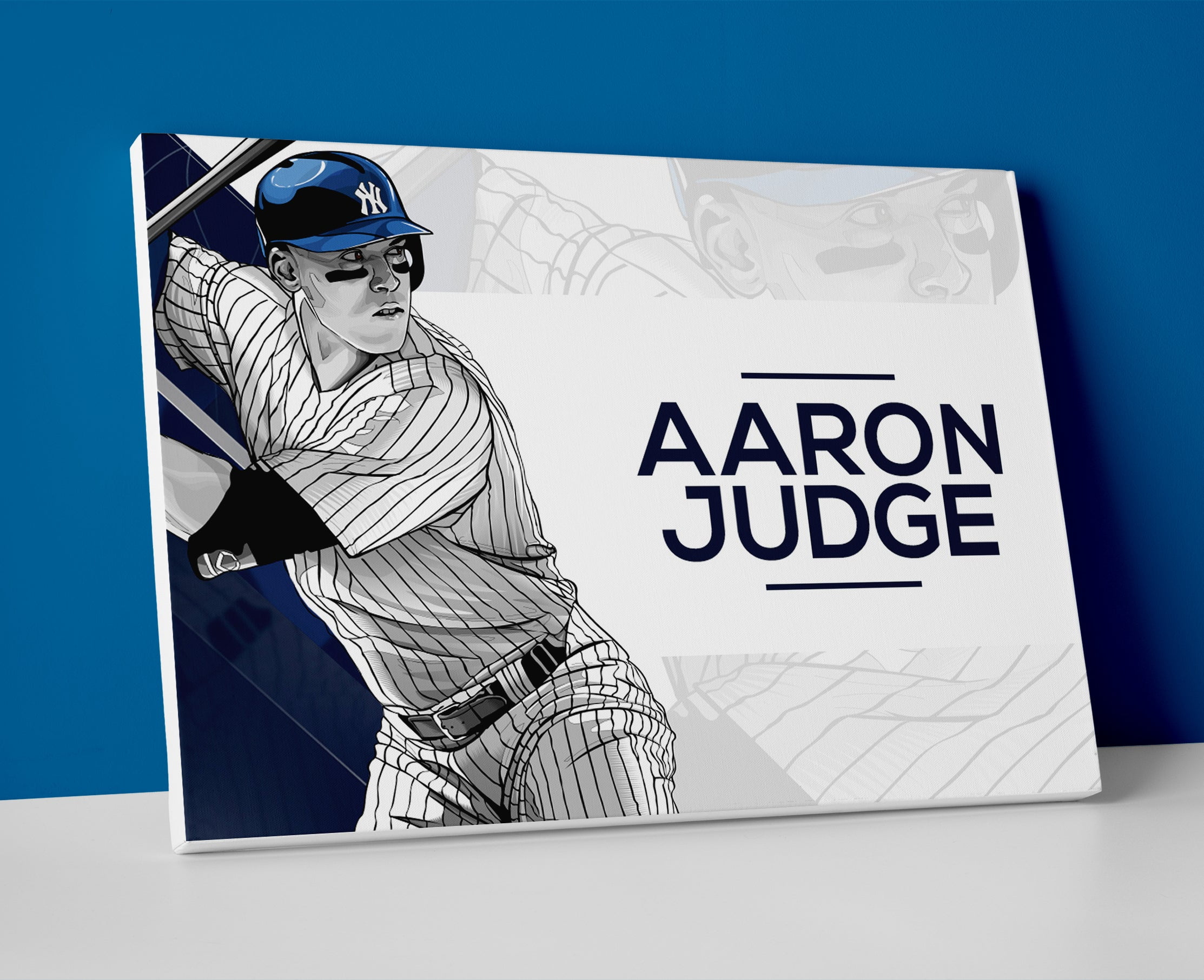 Aaron Judge Baseball Poster or Wrapped Canvas - Walmart.com