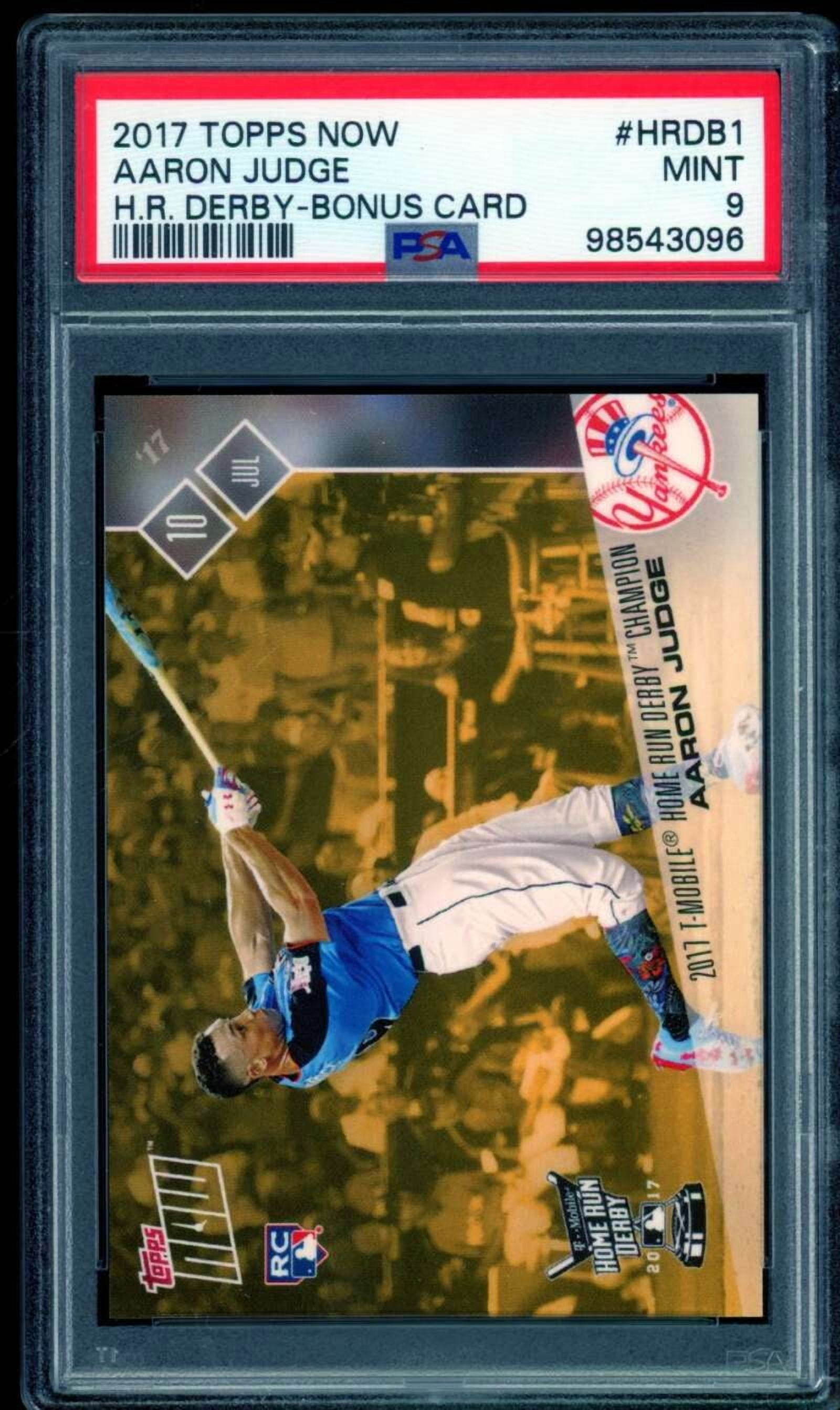 Aaron Judge Card 2017 Topps Now H.R. Derby Bonus #HRDB1 PSA 9 - Walmart.com