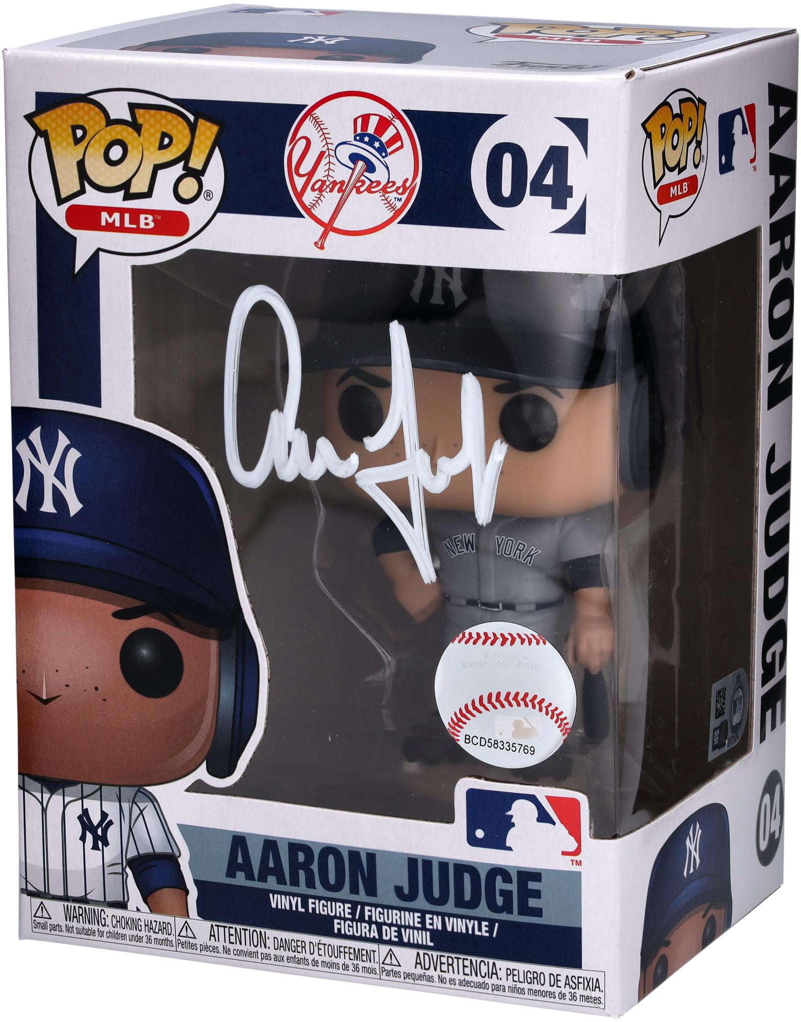 Aaron Judge New York Yankees Autographed Funko Pop! Figurine - Fanatics ...