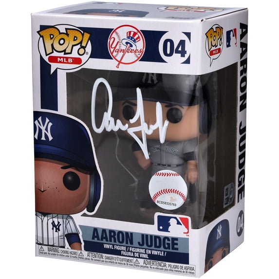 Aaron Judge New York Yankees Autographed Funko Pop! Figurine - Fanatics ...