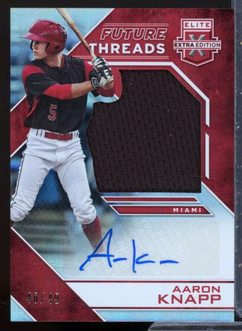 Aaron Knapp Card 2016 Elite Extra Edition Future Threads Silhouette AU Red #29 - Walmart.com