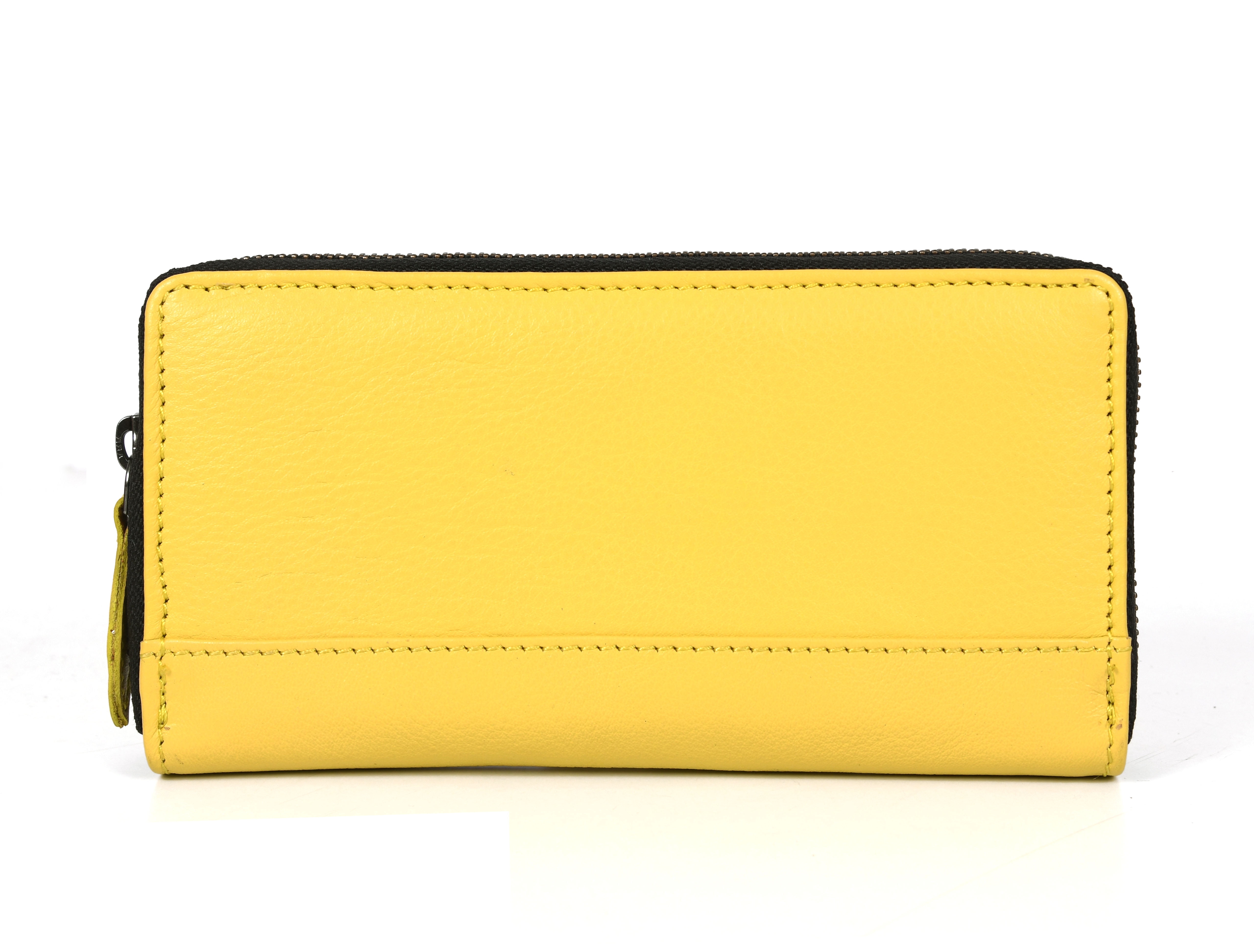 Aaron Leather Goods Genuine Leather Wallet For Women - Duffe - Walmart.com