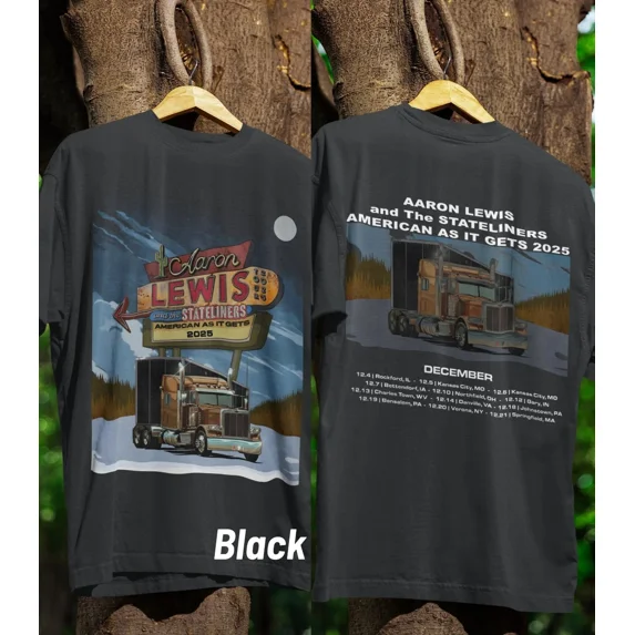 Aaron Lewis 2025 Tour Dates Double Sided Unisex T-Shirt - Walmart.com