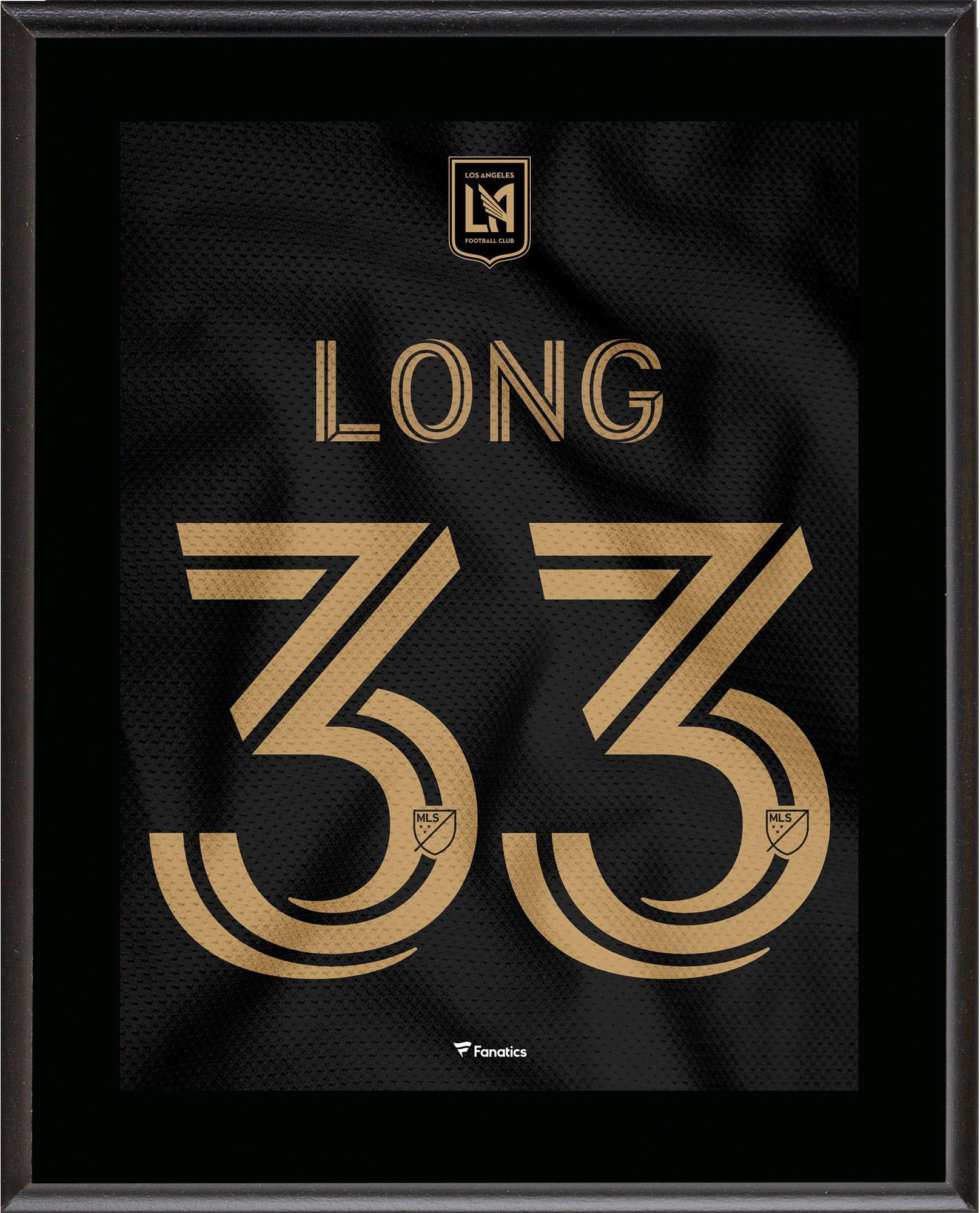 Aaron Long LAFC 10.5" x 13" Jersey Style Number 33 Sublimated Plaque - Walmart.com