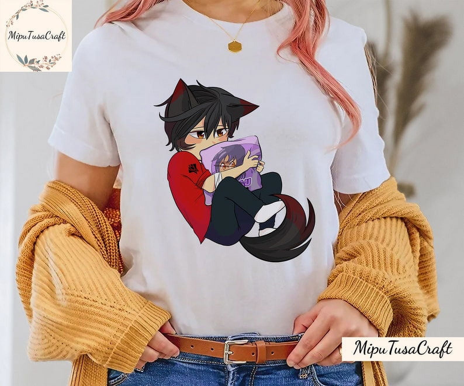 Aaron Lycan with Waifu Aphmau Lycan Shirt, Aphmau Aaron Lycan Shirt ...