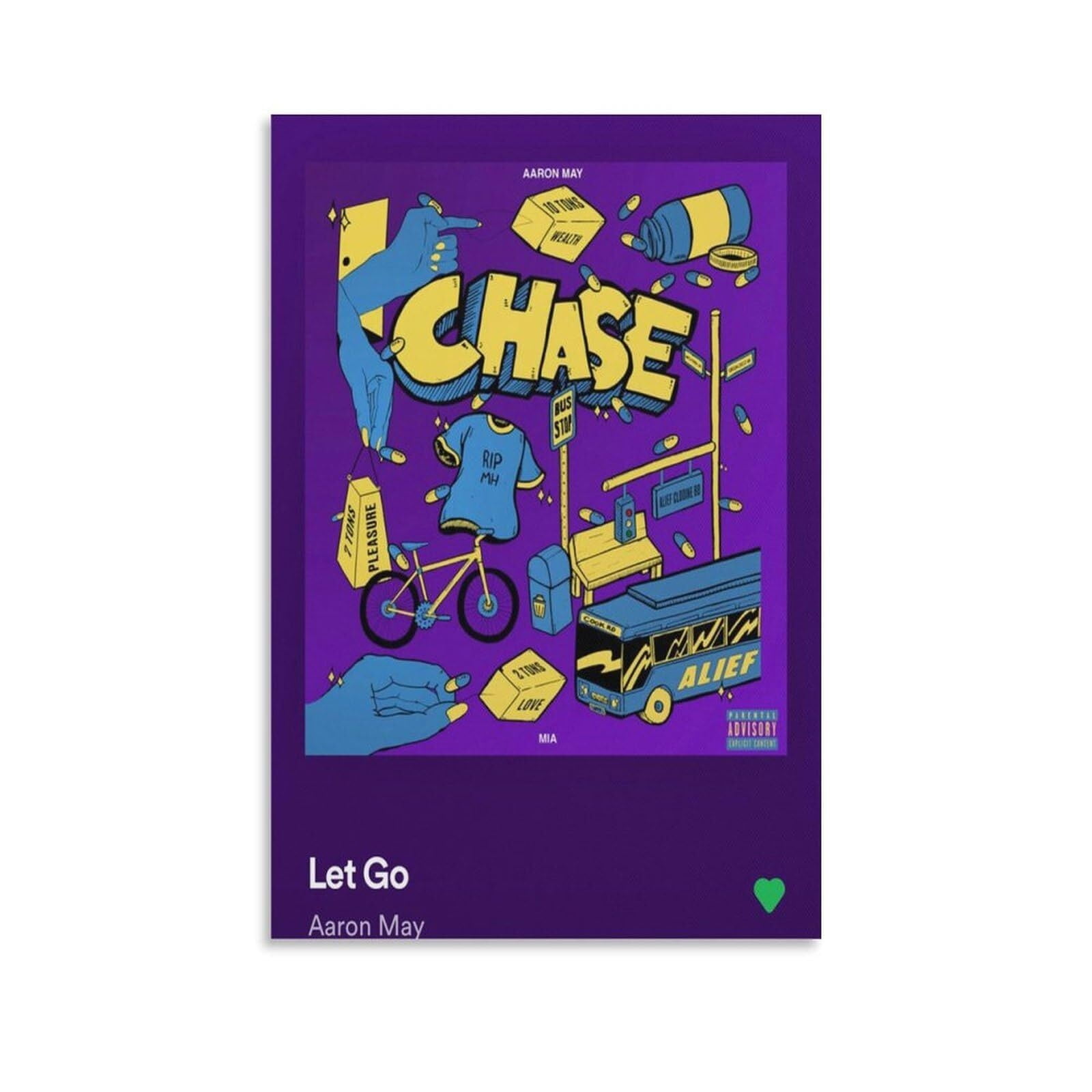 Aaron May - Let Go Canvas Poster Wall Decorative Art Painting Living ...