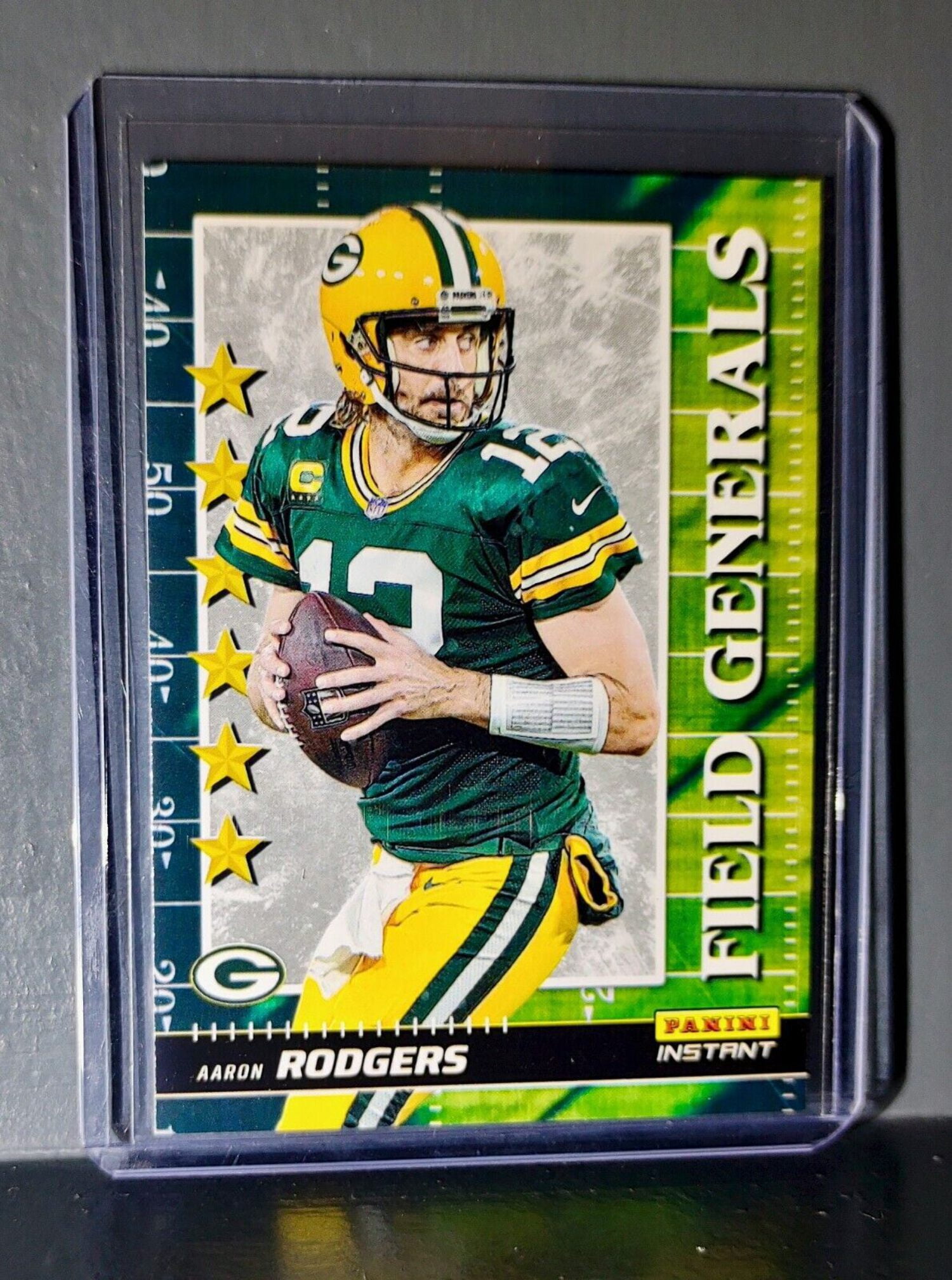 Aaron Rodgers 2021 Panini NFL Instant Field Generals #12 Rookie Card 1 ...