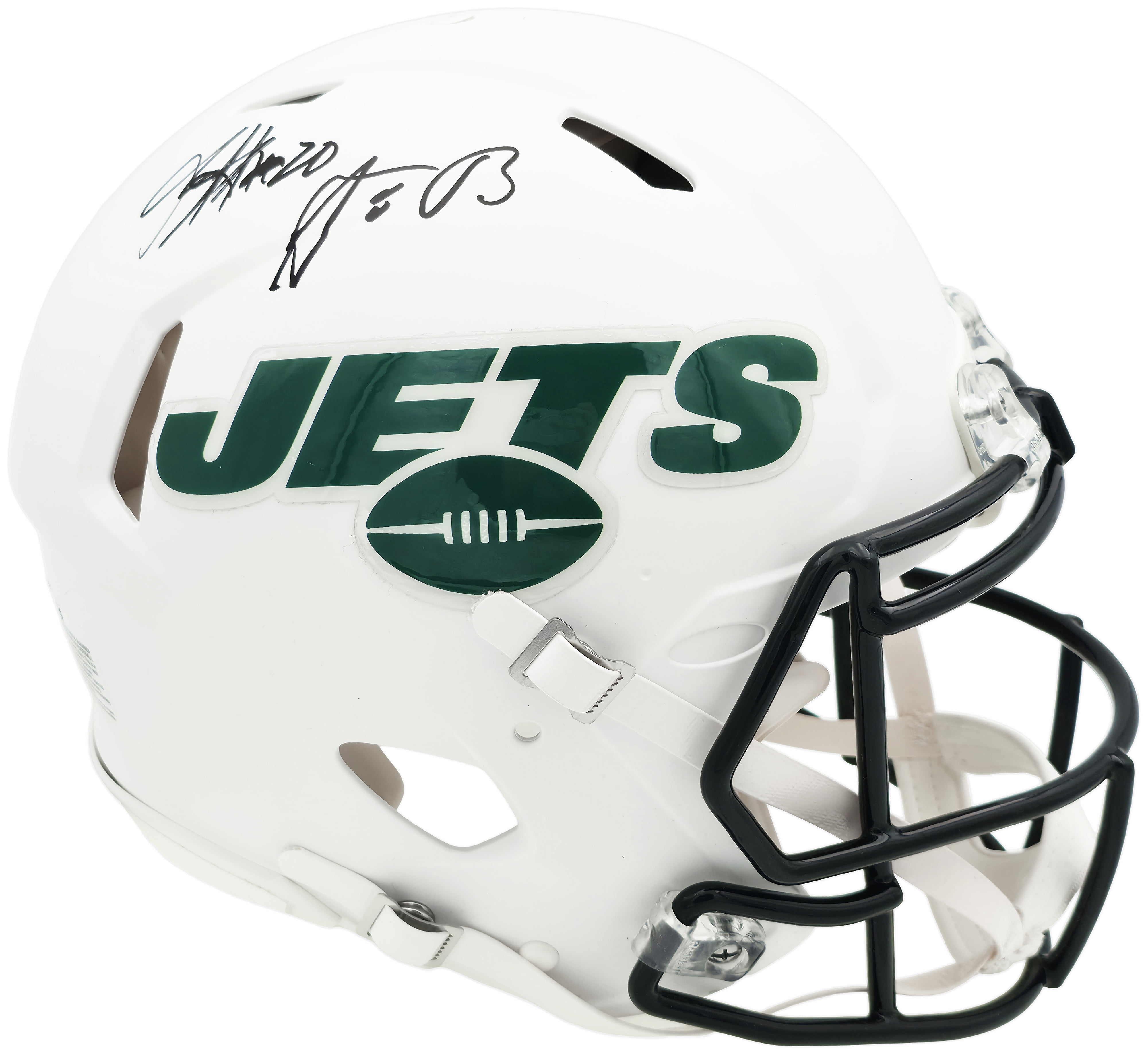 Aaron Rodgers & Breece Hall Autographed New York Jets Flat Matte White ...