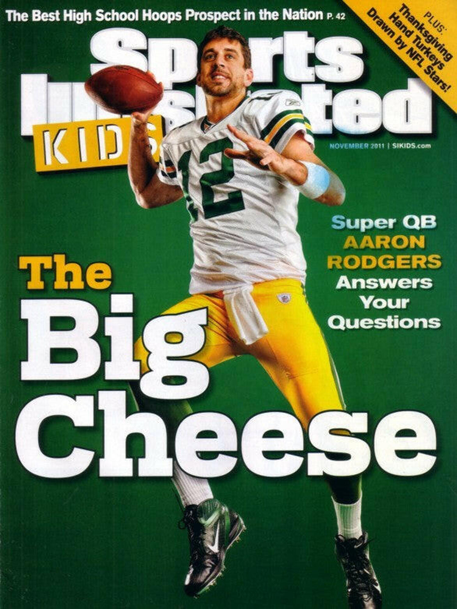 Aaron Rodgers Green Bay Packers 2011 Sports Illustrated for Kids ...