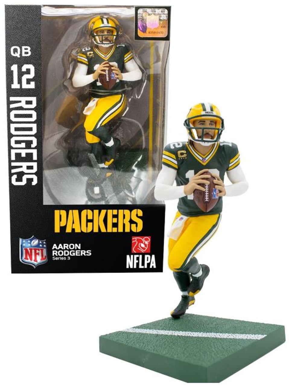 Aaron Rodgers Green Bay Packers NFL Imports Dragon Series 3 Figure ...