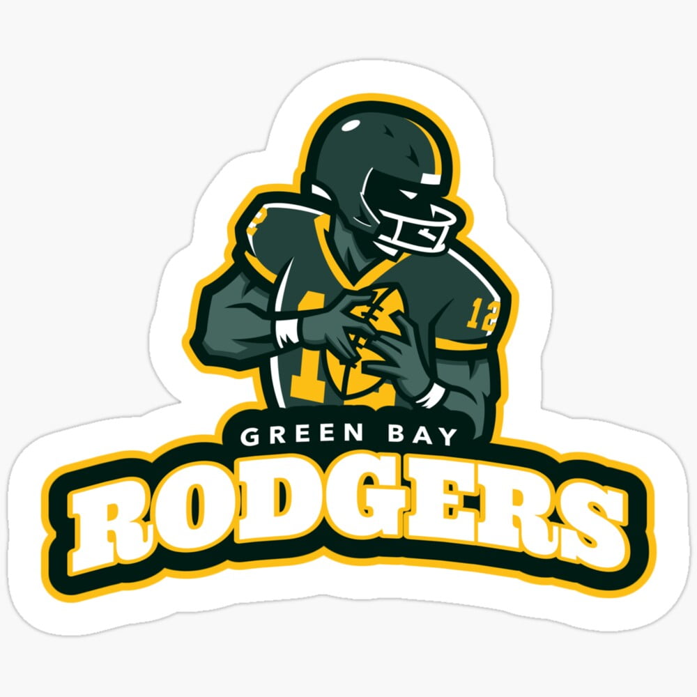 Aaron Rodgers, Green Bay Sticker Baseball Sticker, Football Sticker ...