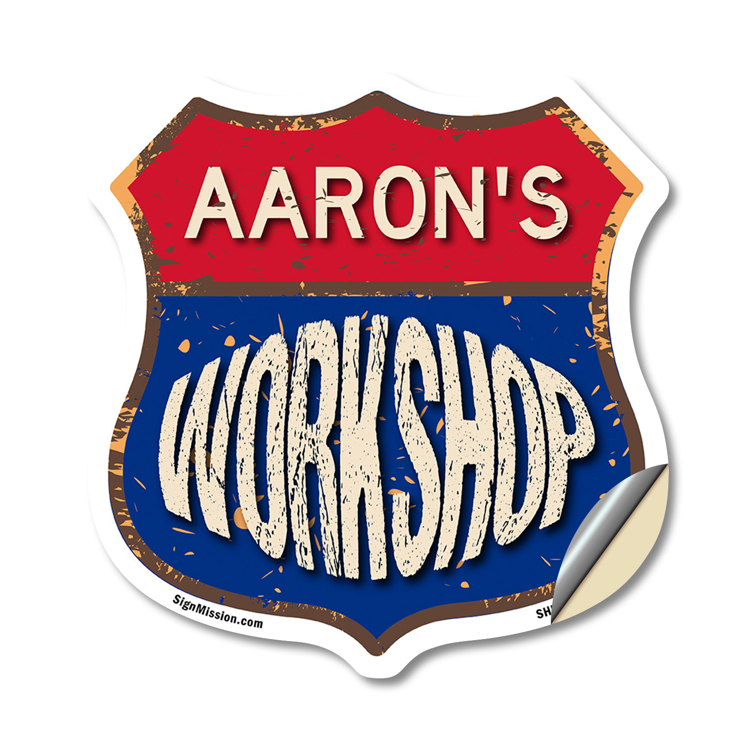 Aaron's Workshop 12 inch X 12 inch Shield Shaped Heavy Duty 3.2 mil ...