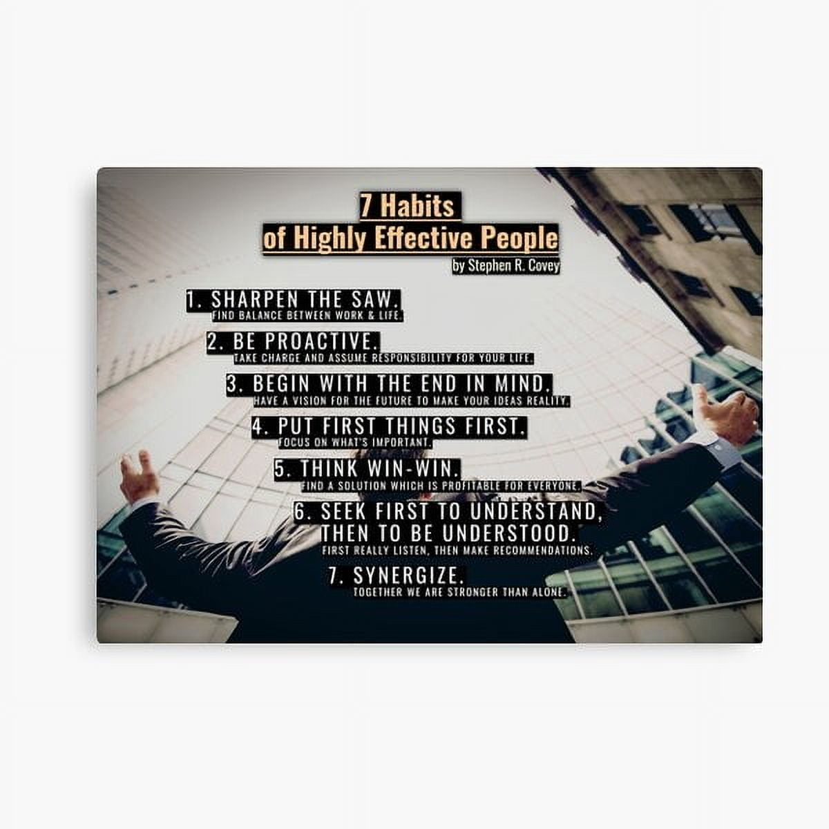 AatoeaX 7 Habits of Highly Effective People - Stephen R. Covey Canvas ...