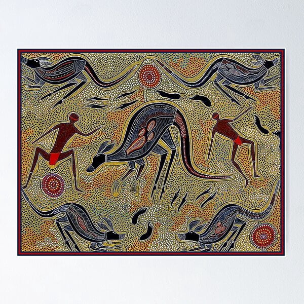 AatoeaX AUSTRALIAN ABORIGINAL : Vintage Art Print PosterAesthetic Home ...