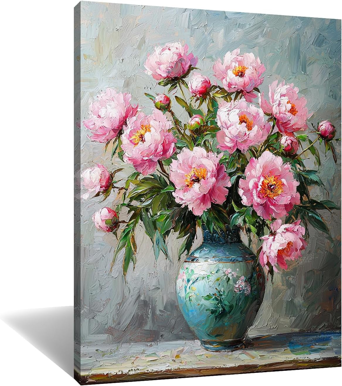 AatoeaX Abstract Floral Canvas Wall Decor Vintage Painting Poster Wall ...