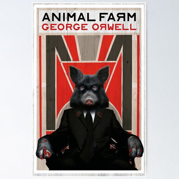 AatoeaX Animal Farm by George Orwell PosterAesthetic Home Decor ...