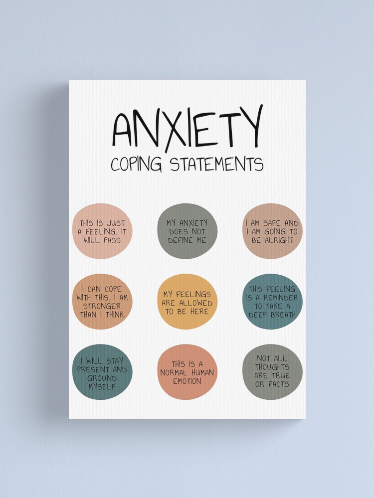 AatoeaX Anxiety Coping Statements Anxiety Help Management Mental Health ...