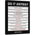 AatoeaX Do It Anyway Motivational Wall Art Inspirational Poster Mother ...