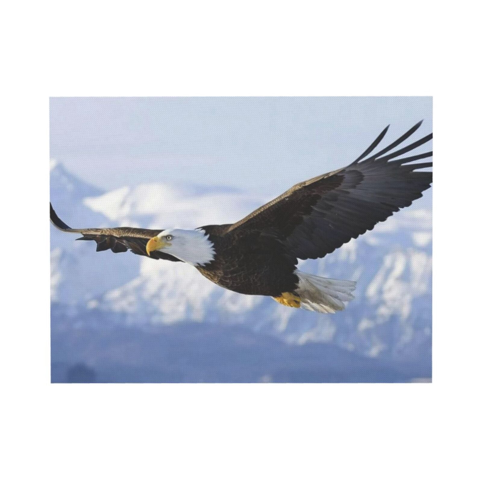 AatoeaX Bald Eagle Poster, Flying Bird Wildlife, Canvas Wall Art For ...
