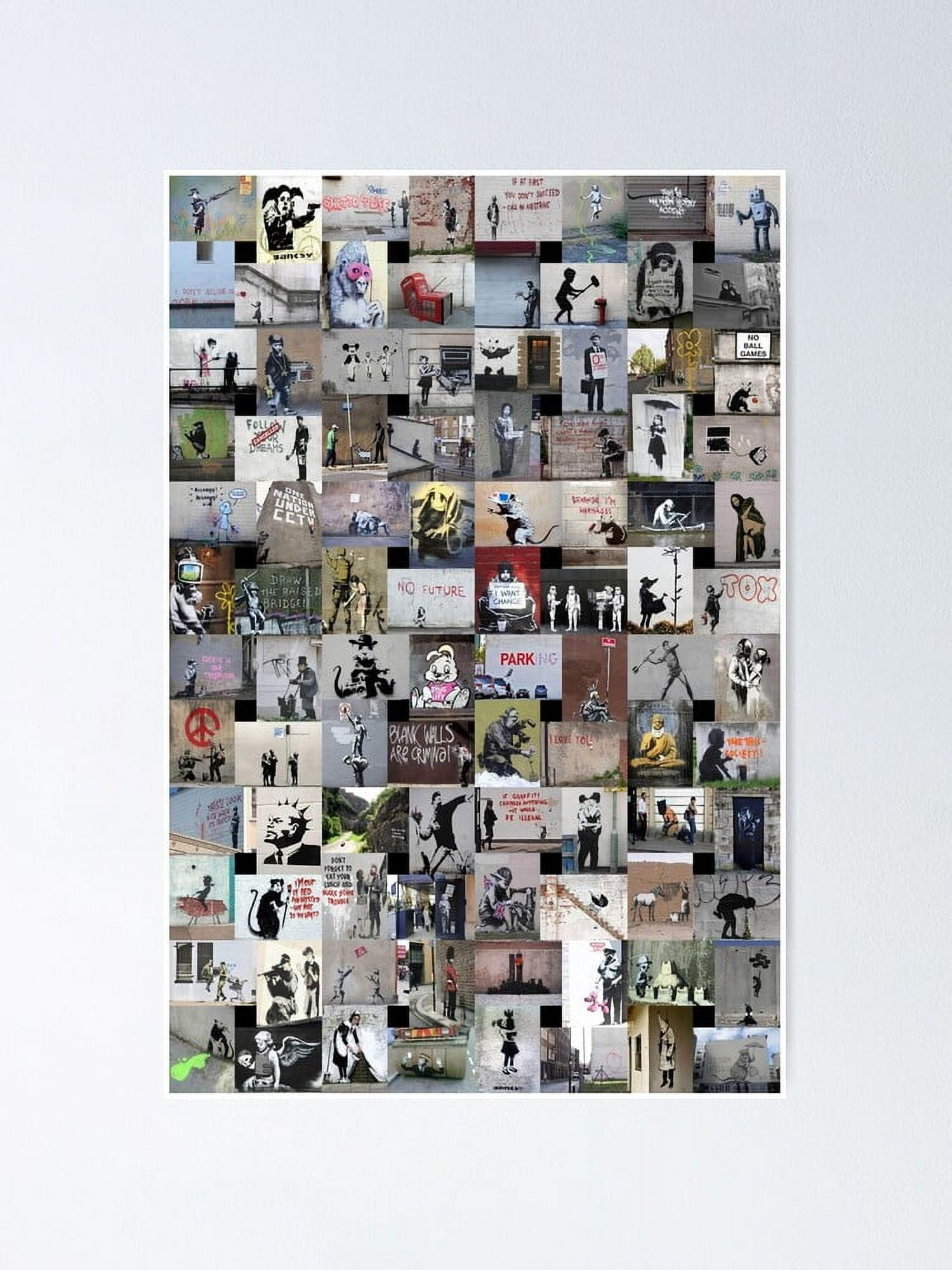 AatoeaX Banksy Poster Modern Wall Art Canvas Poster – Aesthetic Print for Home, Office, or ...