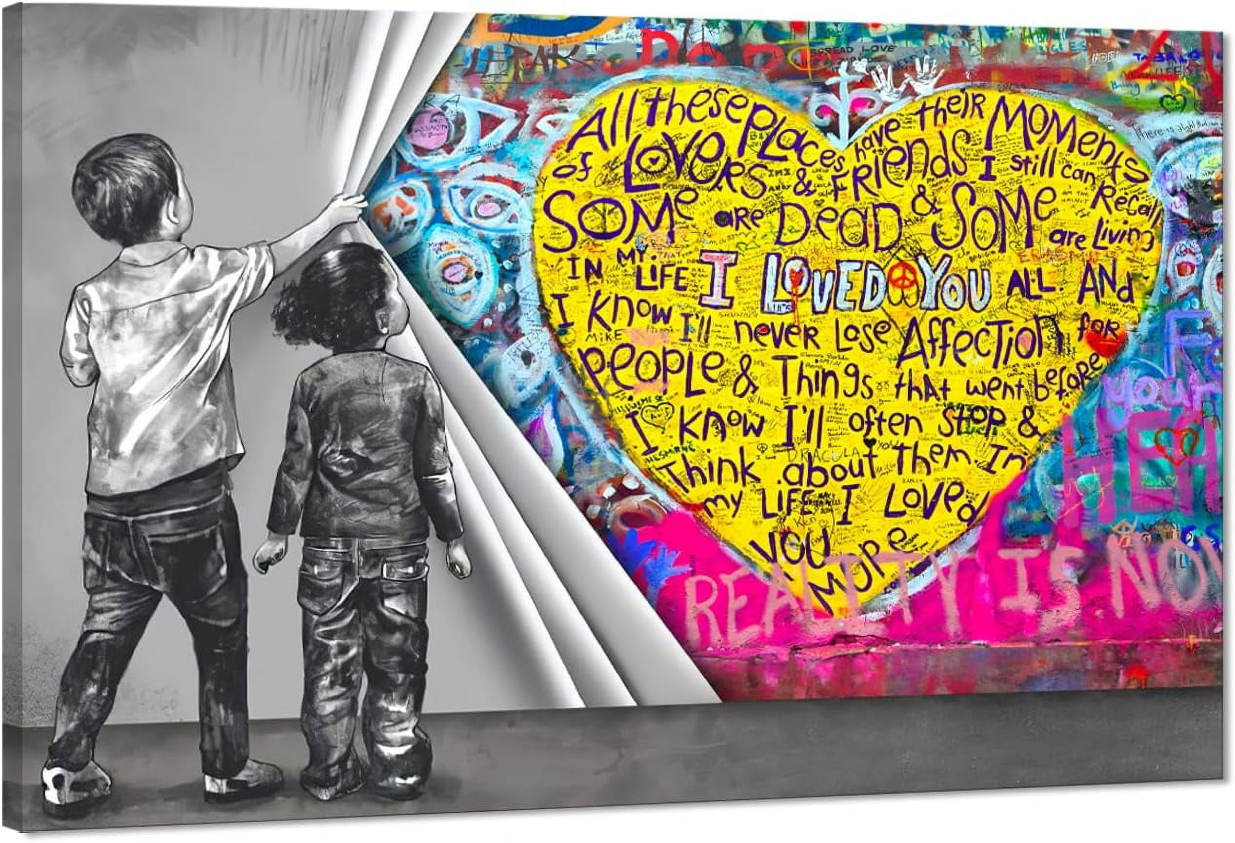 AatoeaX Banksy Wall Art for Living Room Canvas Wall Art Colorful ...