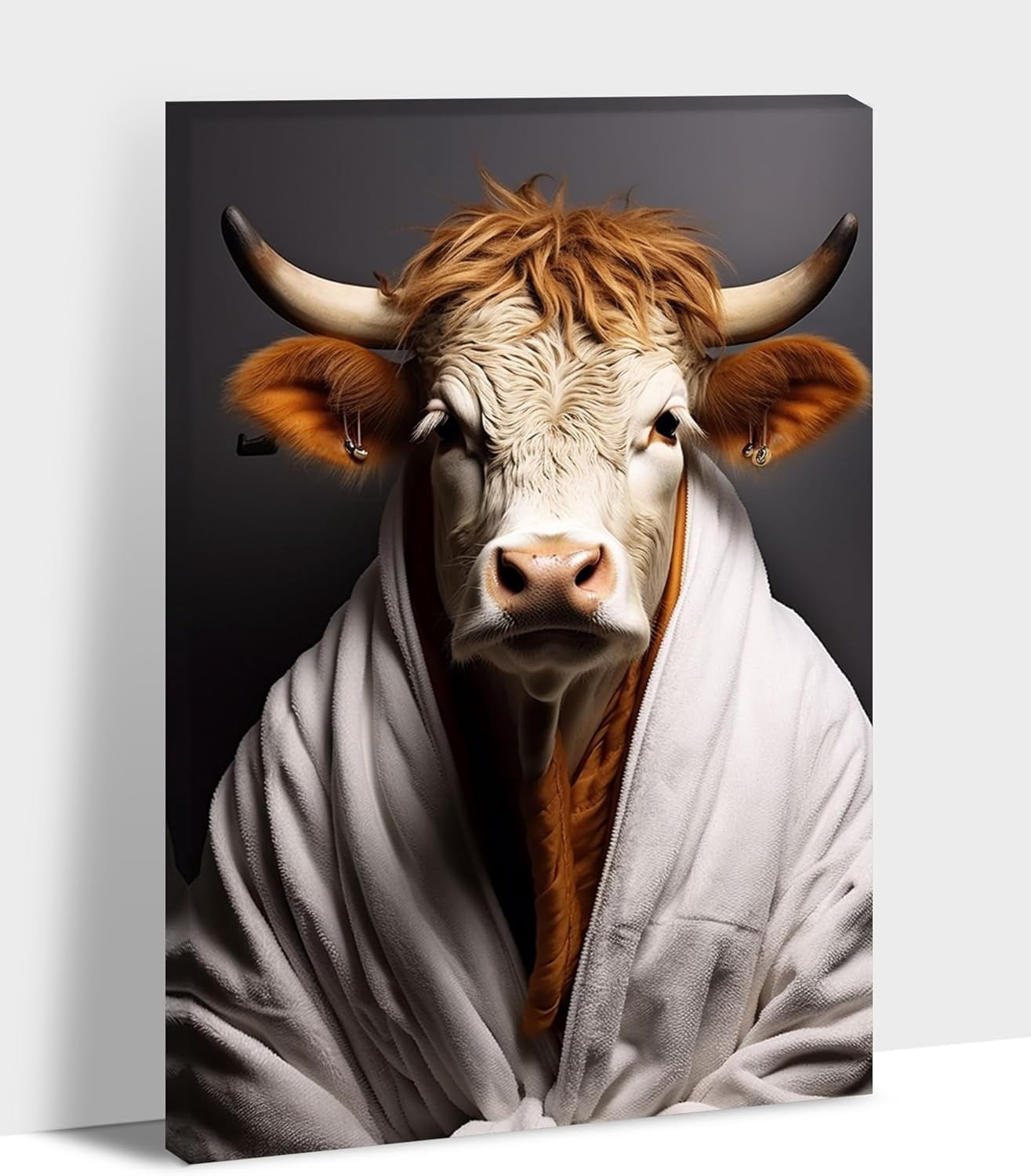 AatoeaX Bathroom Wall Art - Cow Pictures Wall Decor, Cute Highland Cow ...