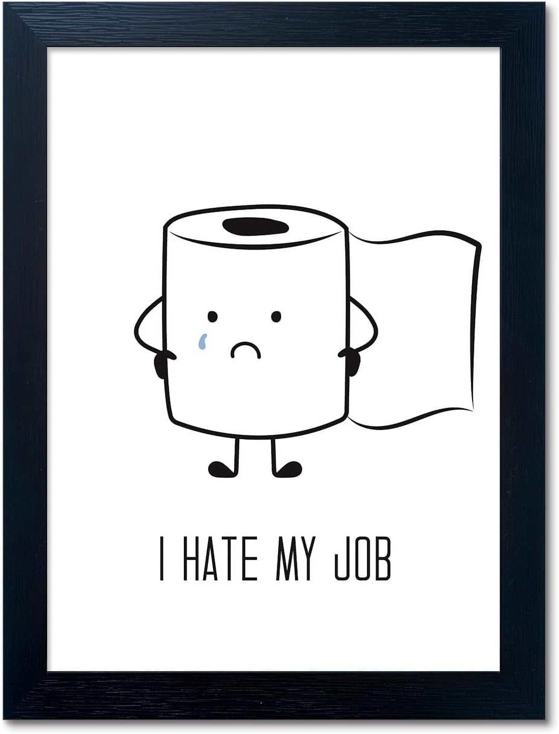 AatoeaX Black and White Bathroom Wall Decor, Funny Bathroom Wall Art ...