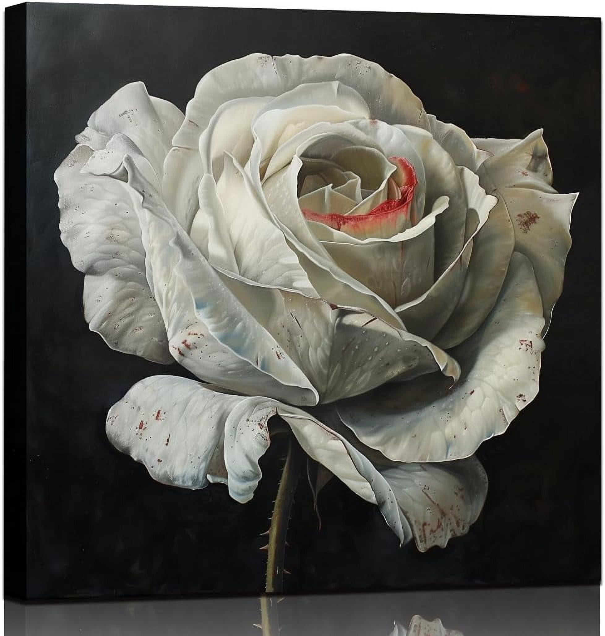 AatoeaX Black and White Wall Art Rose Flower Canvas Pictures Décor for ...
