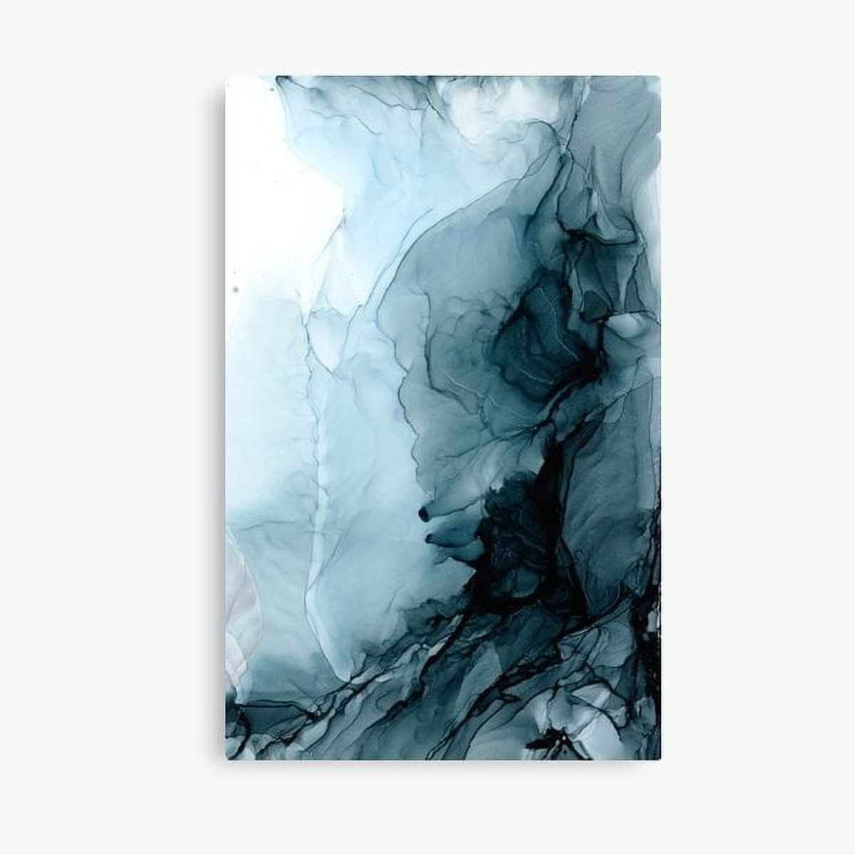 AatoeaX Blue Tides Abstract Ocean Flow Painting Canvas Print Modern ...