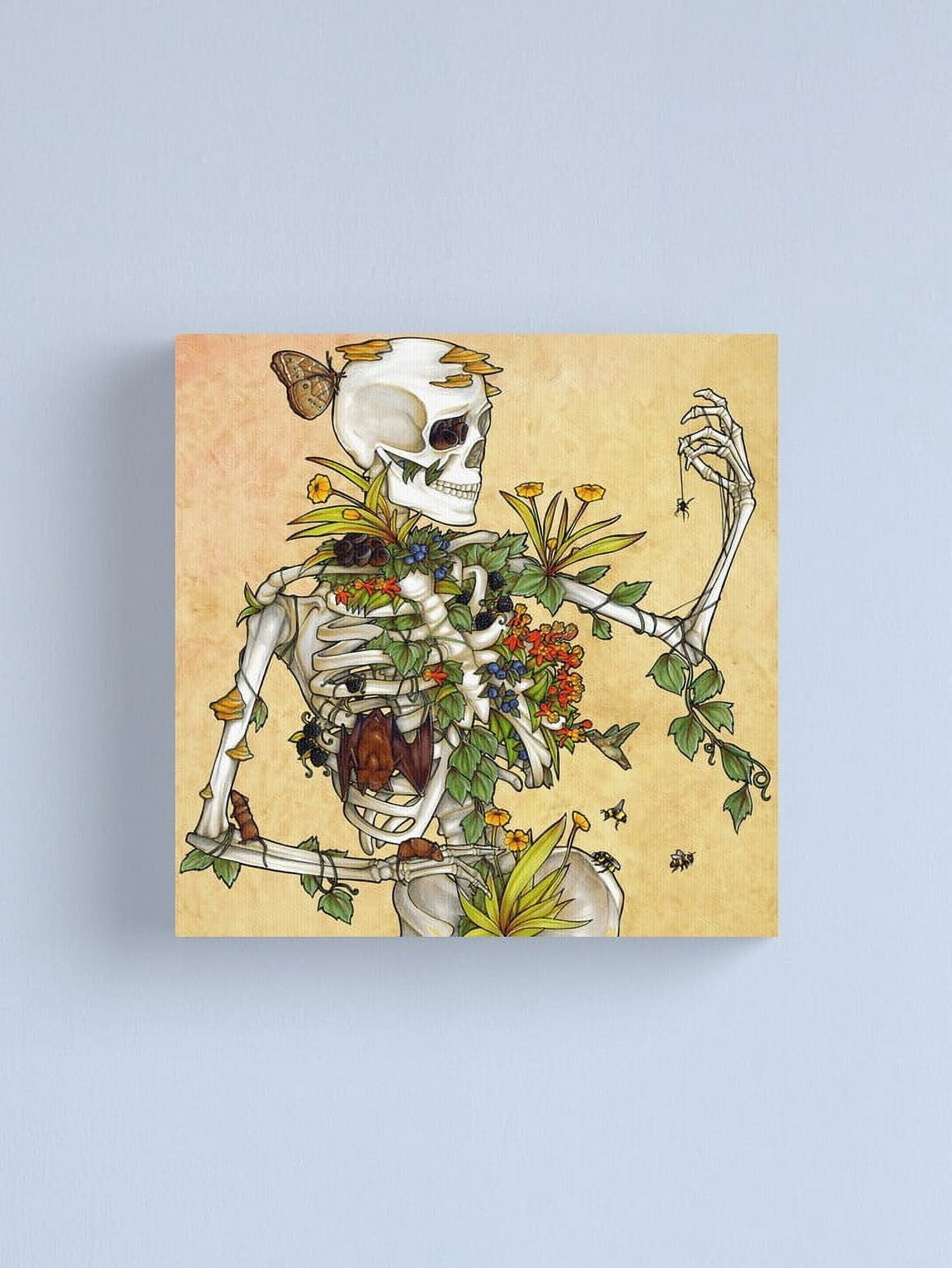AatoeaX Bones and Botany Canvas Print Aesthetic Home Decor – Perfect ...