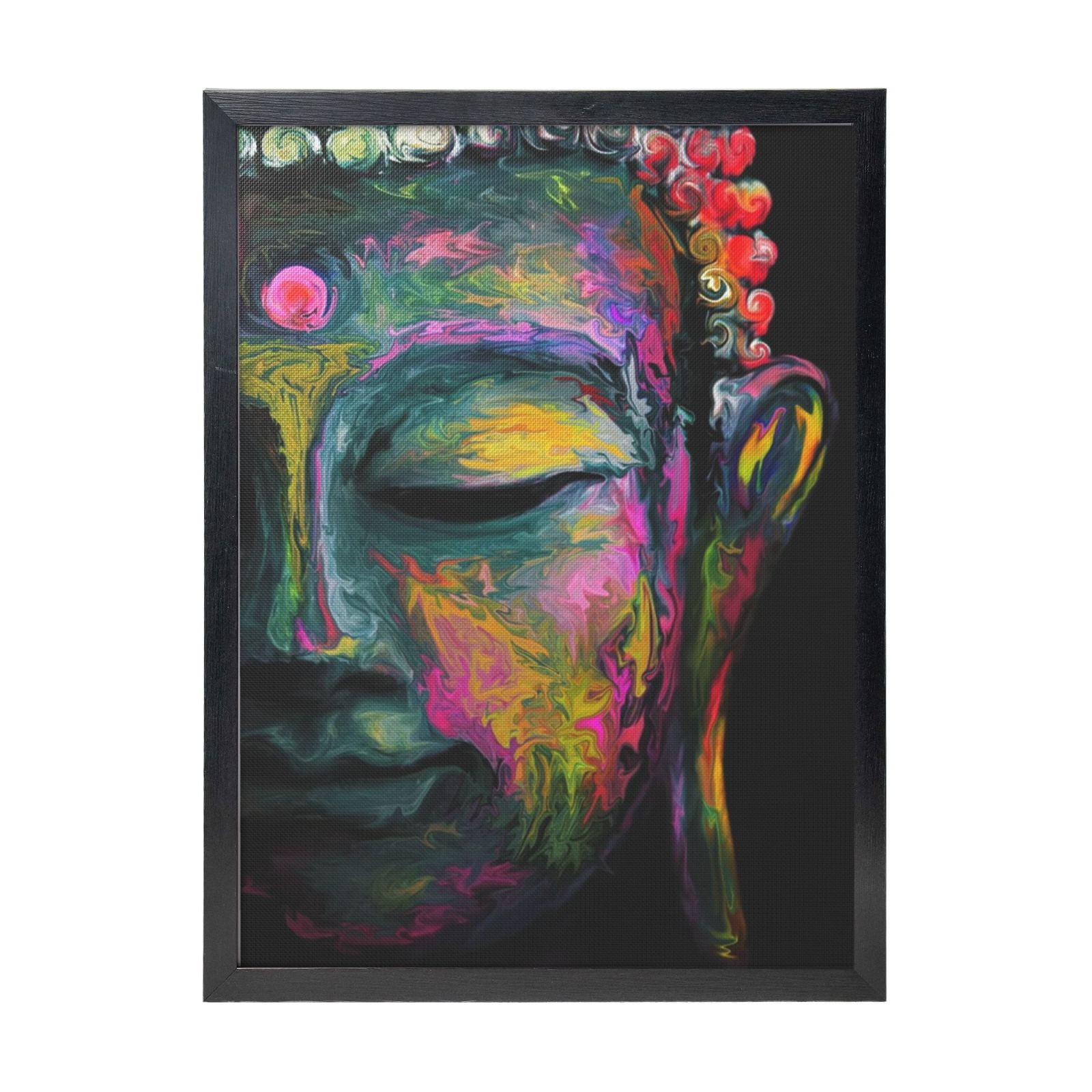 AatoeaX Buddha Canvas Wall Art for Living Room Zen Buddhism Decor ...