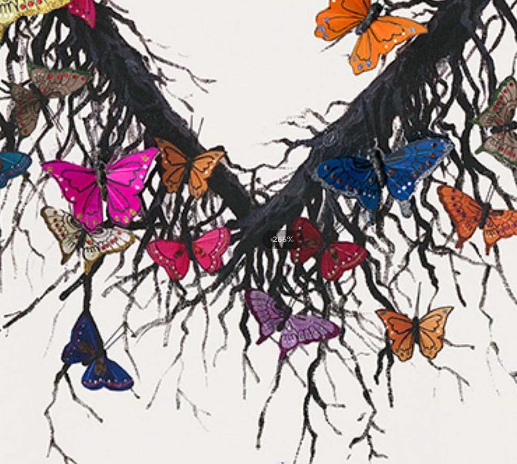 AatoeaX Butterfly Canvas Print Wall Art: Bedroom Wall Decor Heart ...