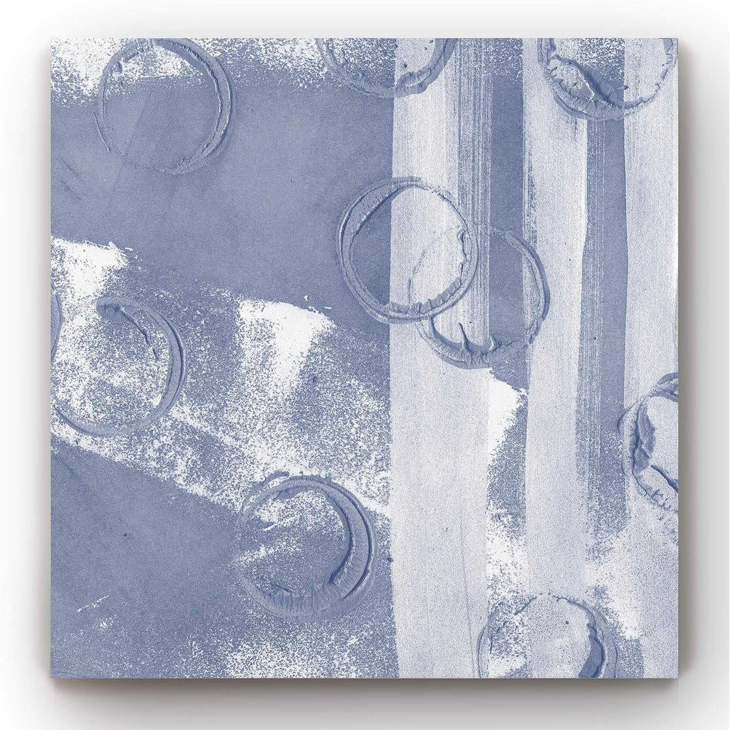 AatoeaX Canvas Modern Artwork for Home Decor Rustic Grey Indigo Rule ...
