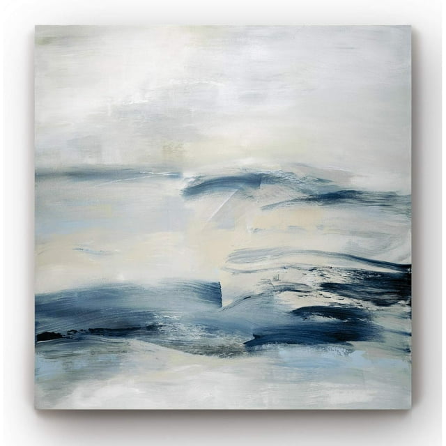 AatoeaX Canvas Nature Artwork Rustic Blue Ocean Drifting Tides Abstract ...