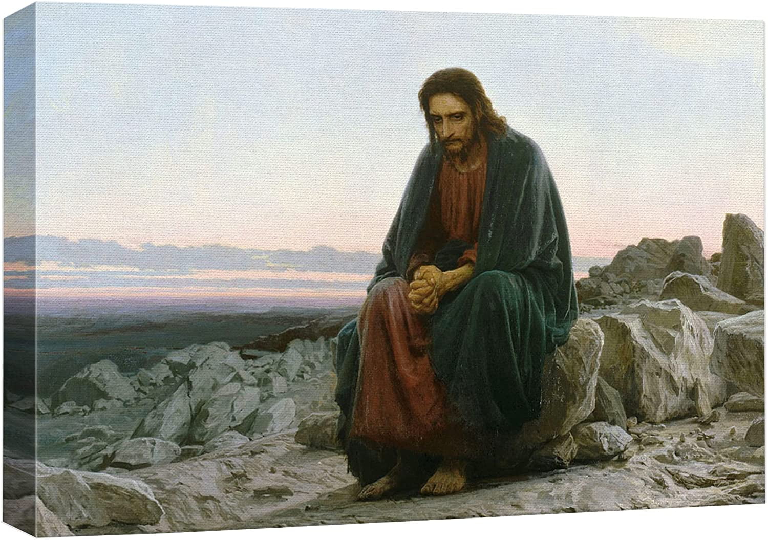 AatoeaX Canvas Print Wall Art Jesus Christ in The Desert by Ivan ...