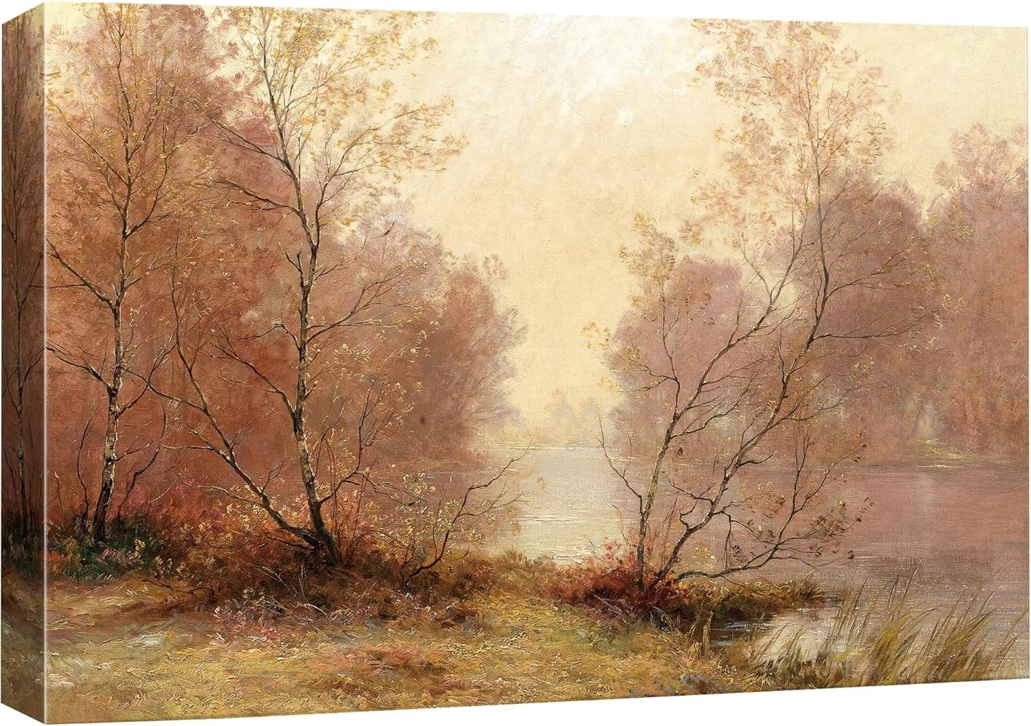AatoeaX Canvas Print Wall Art Sunlight in Autumn Fall Forest Trees ...
