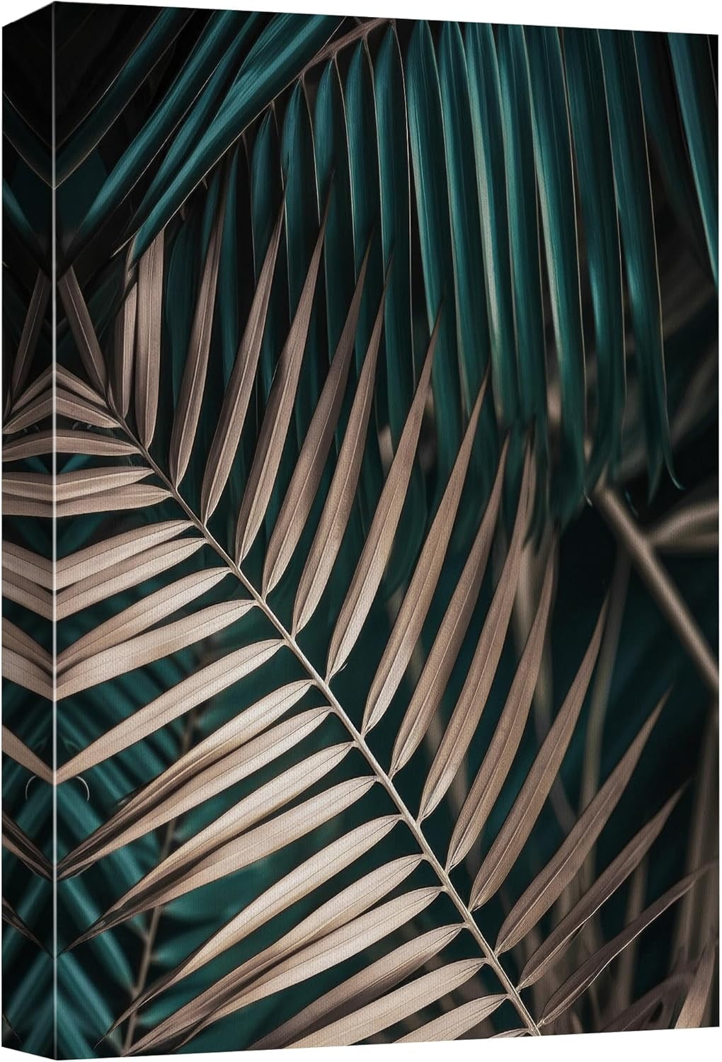 AatoeaX Canvas Print Wall Art Tropical Palm Frond Exotic Botanical ...